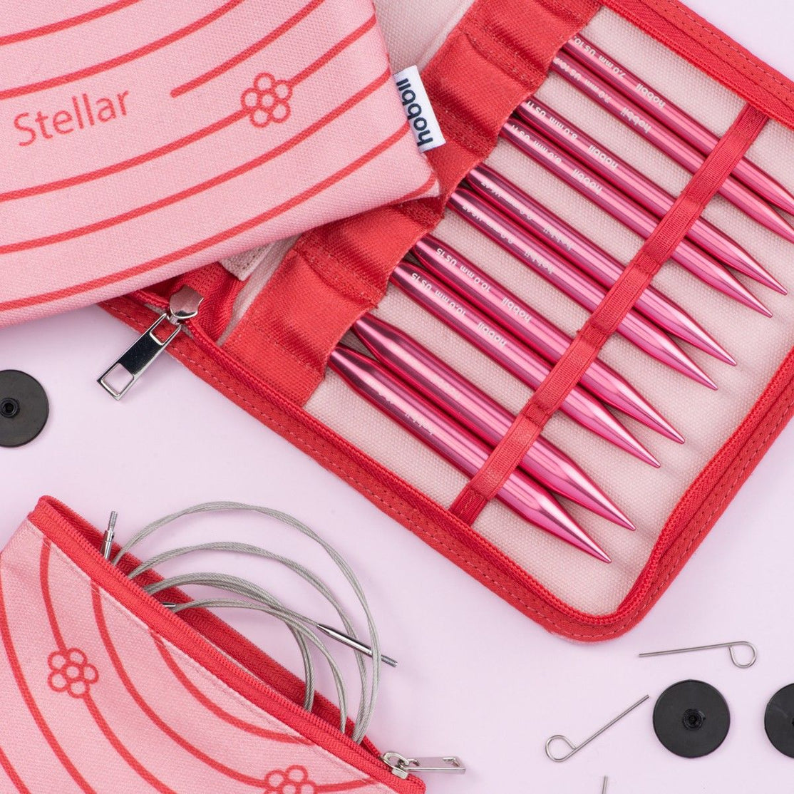 Stellar Interchangeable Circular Needle Set Deluxe - Coral – Hobbii
